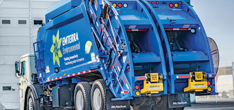 McNeilus Rear Loader Garbage Trucks | Split Body